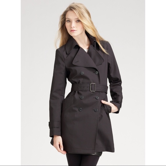 Theory | Jackets & Coats | Theory Alexia Navy Blue Classic Belted ...